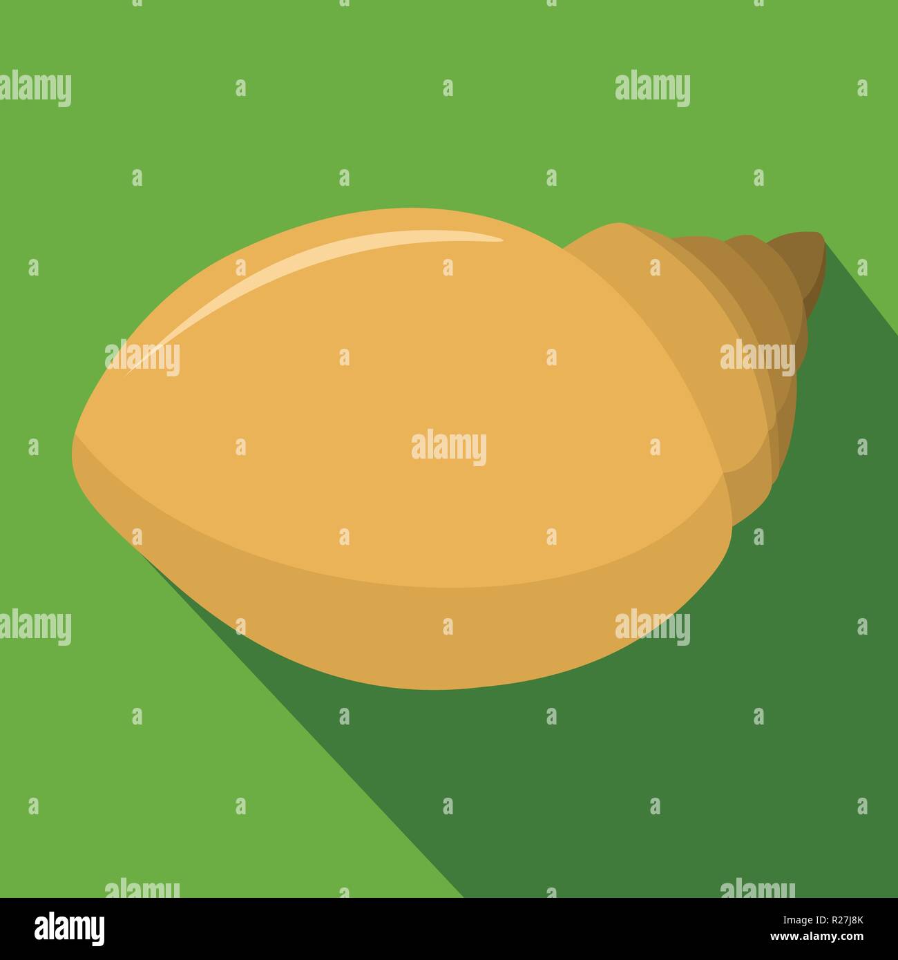 Mollusks shell icon. Flat illustration of mollusks shell vector icon ...