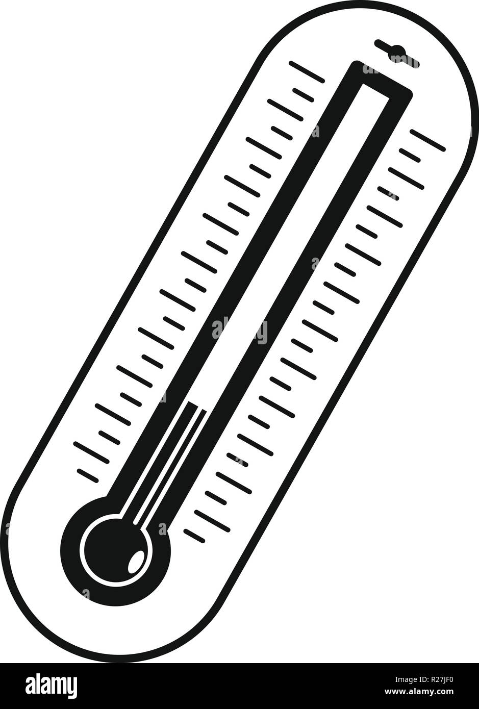 Fever thermometer icon. Simple illustration of fever thermometer vector ...
