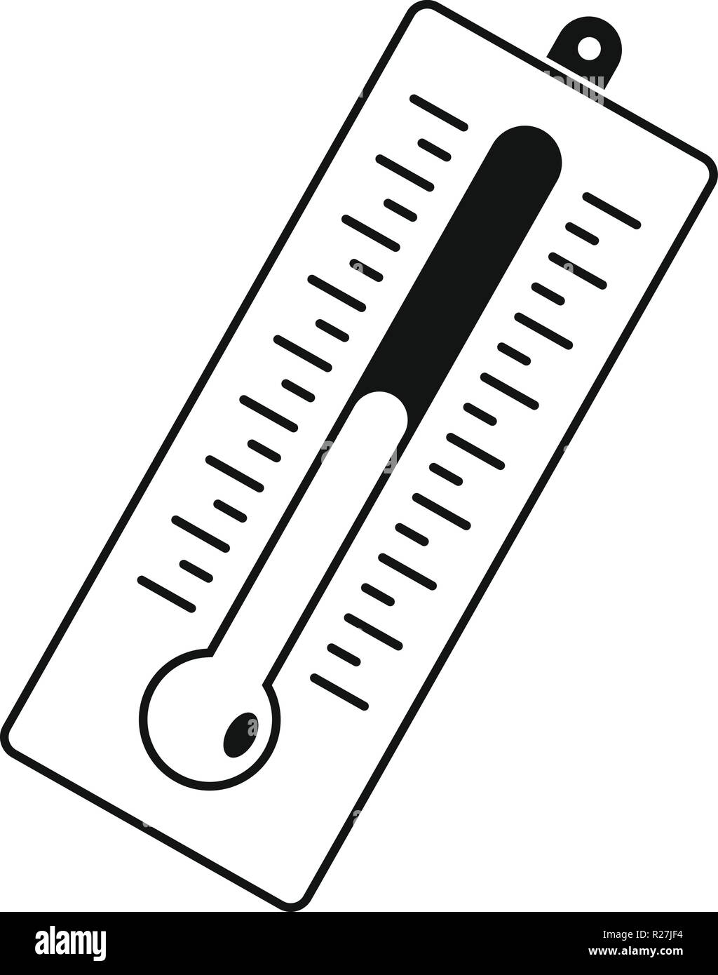 Big thermometer icon. Simple illustration of big thermometer vector ...