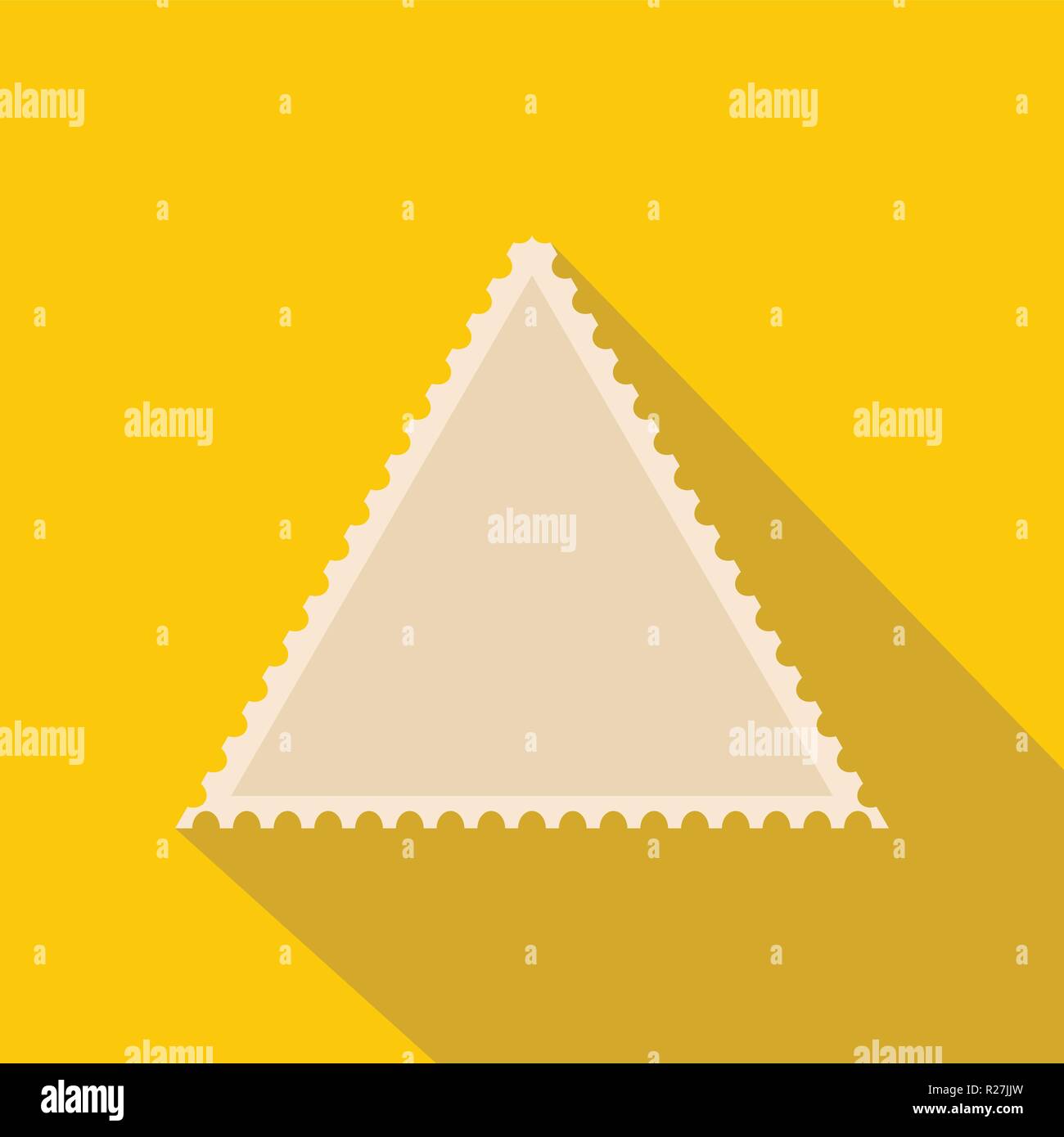 Small postage stamp icon. Flat illustration of small postage stamp ...