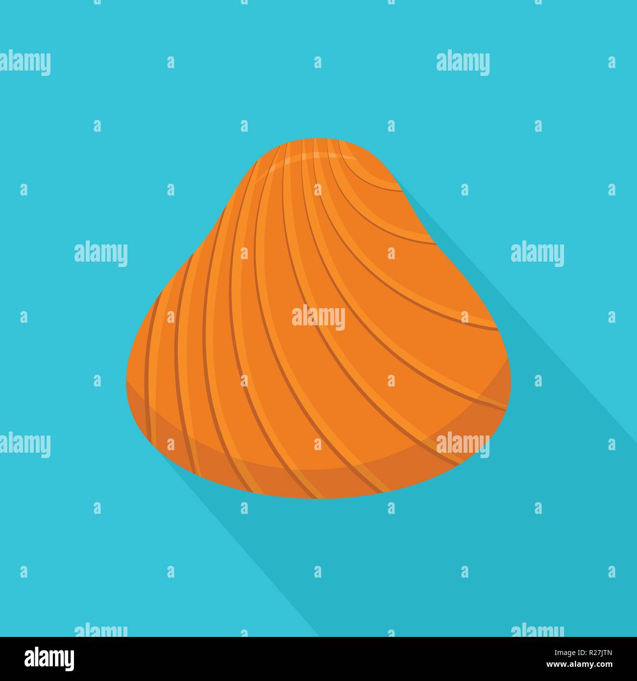 Hard shell icon. Flat illustration of hard shell vector icon for web ...