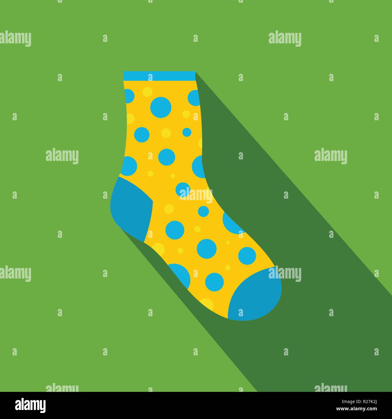 Lost sock icon. Flat illustration of lost sock vector icon for web ...