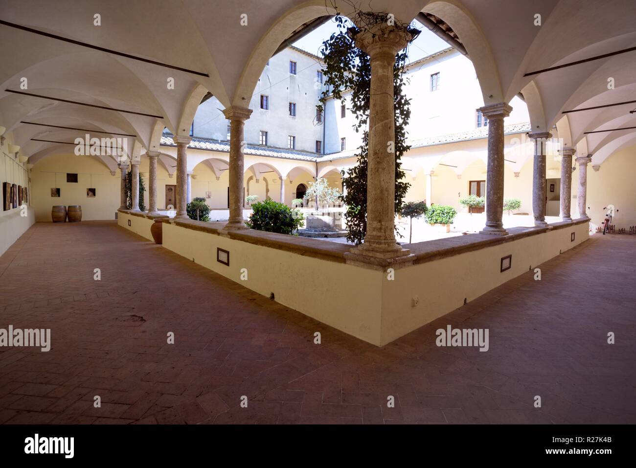 beautiful bright and cozy patio. Tuscany, Italy Stock Photo - Alamy