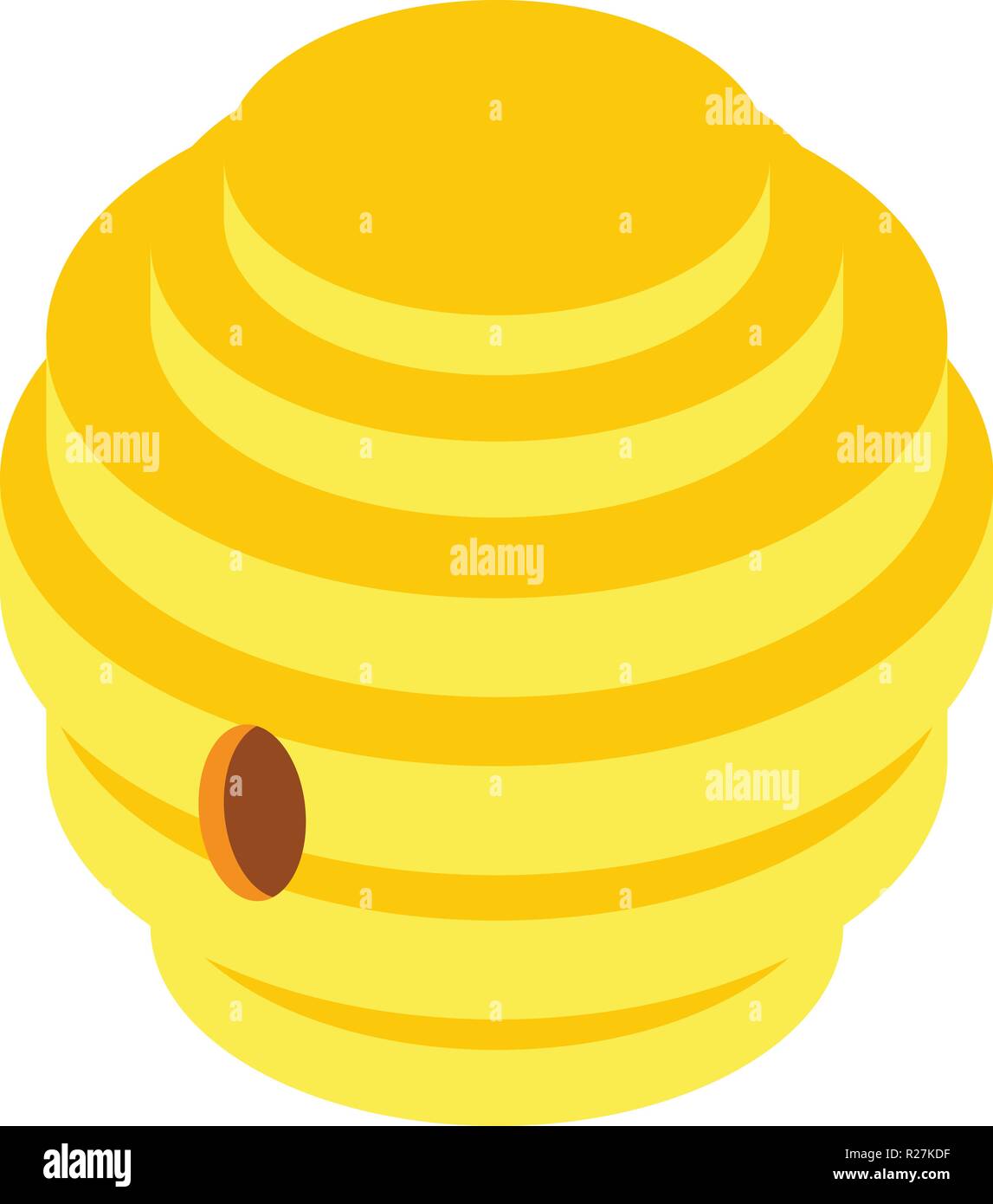 Beehive icon. Isometric illustration of beehive vector icon for web ...