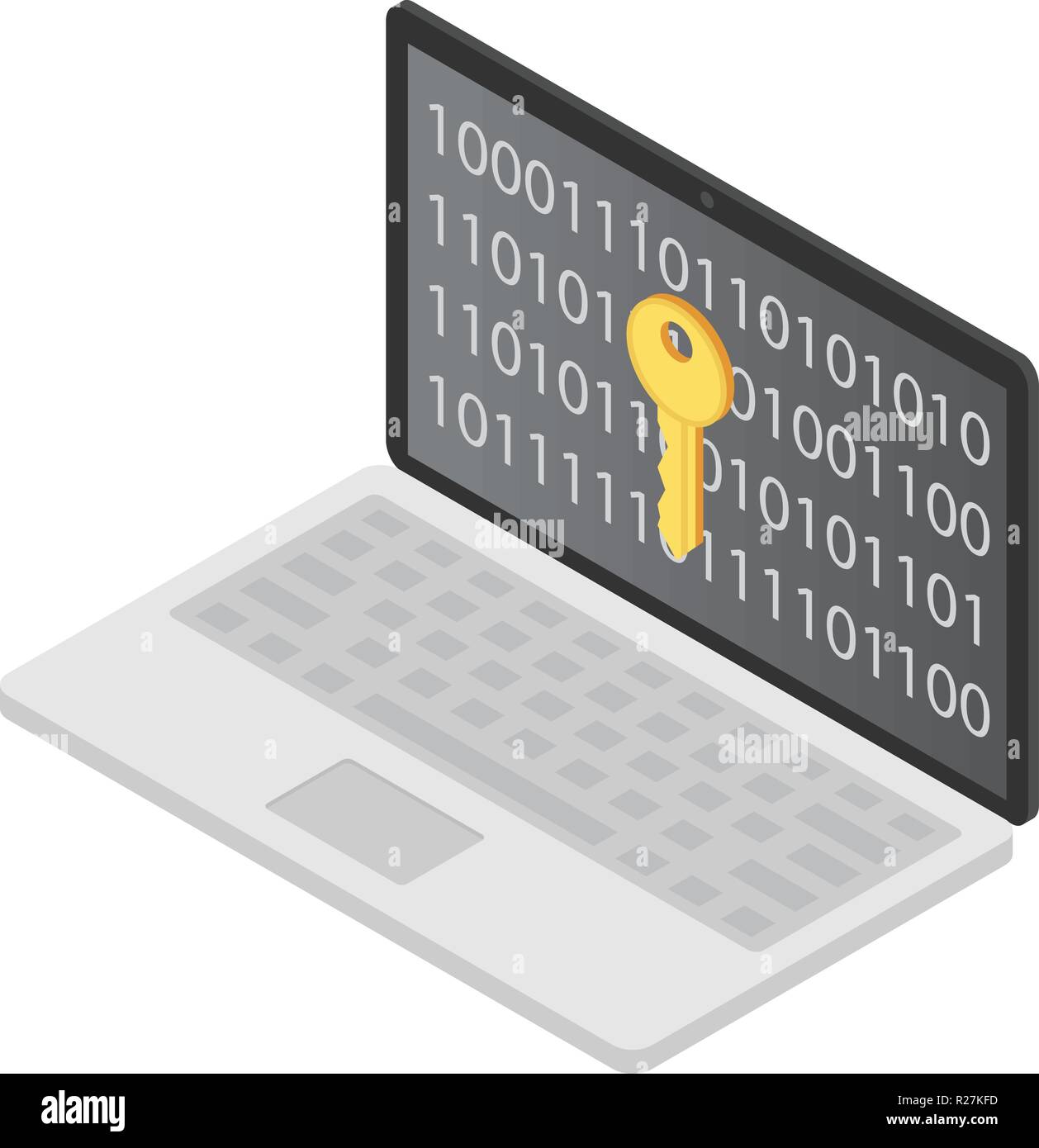 Computer icon. Isometric illustration of computer vector icon for web ...
