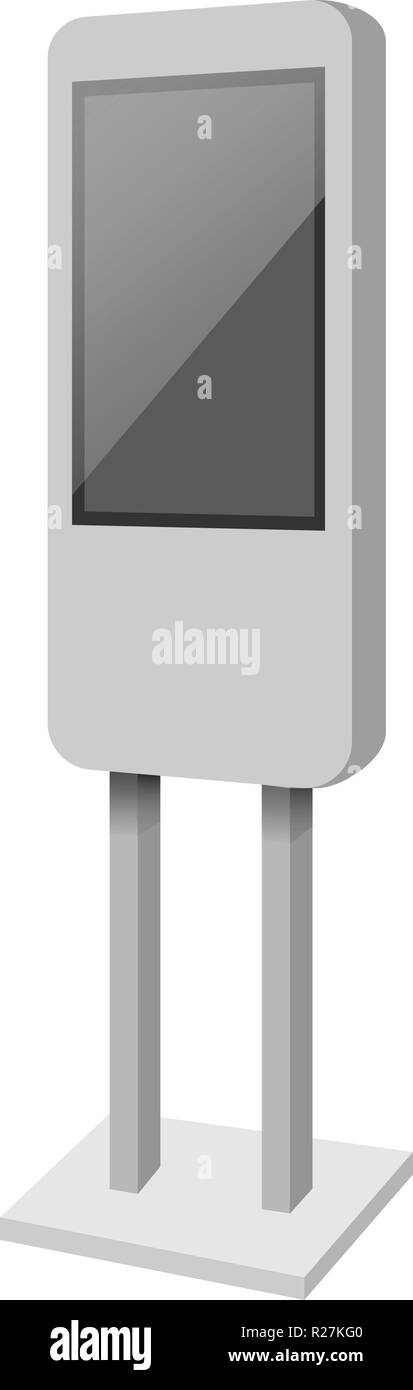 Standing display mockup. Realistic illustration of standing display ...