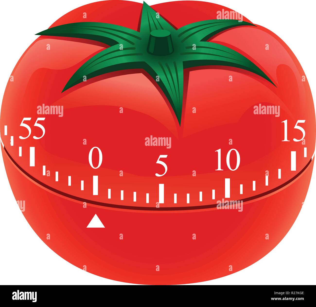 Tomato Timer Mockup Realistic Illustration Of Tomato Timer Vector