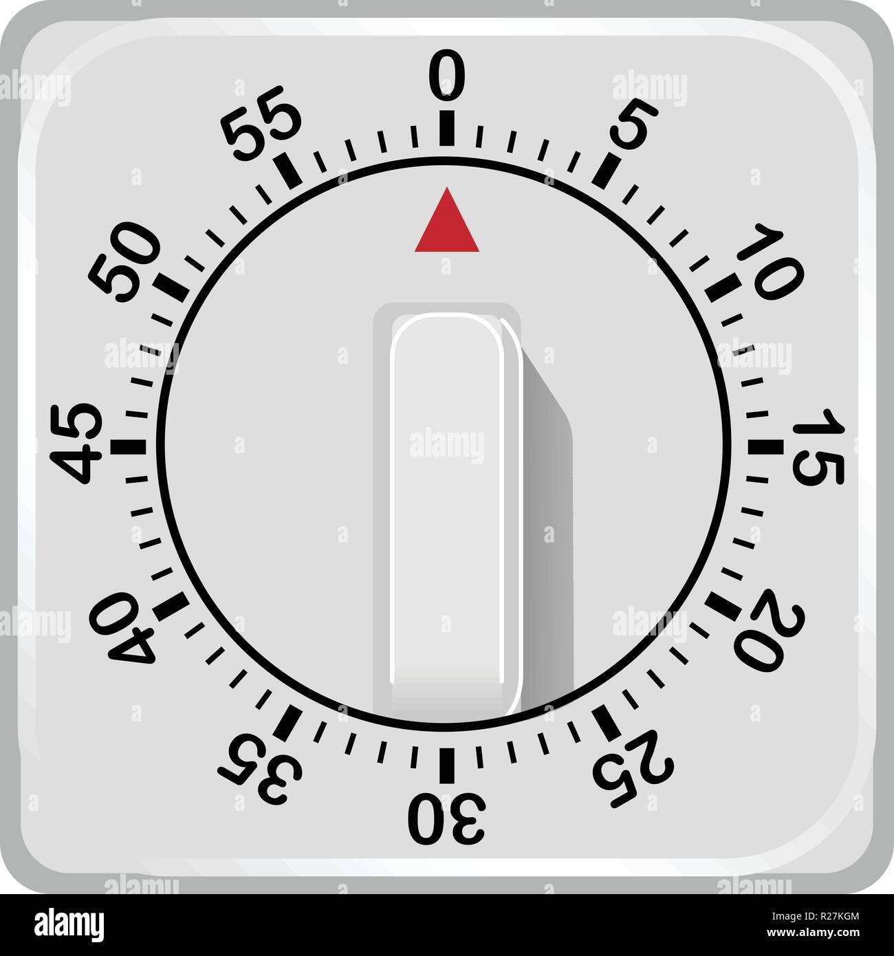 Kitchen timer mockup. Realistic illustration of kitchen timer vector ...