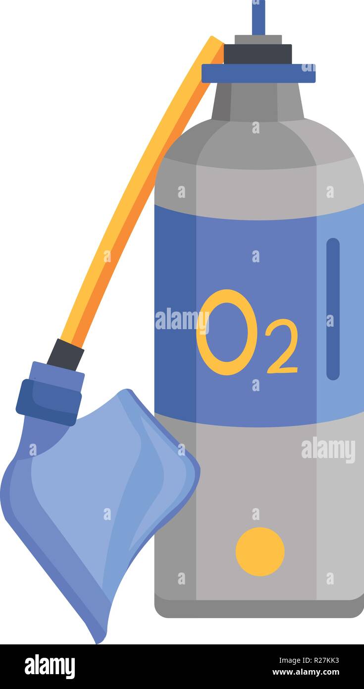 Oxygen icon. Flat illustration of oxygen vector icon for web Stock ...