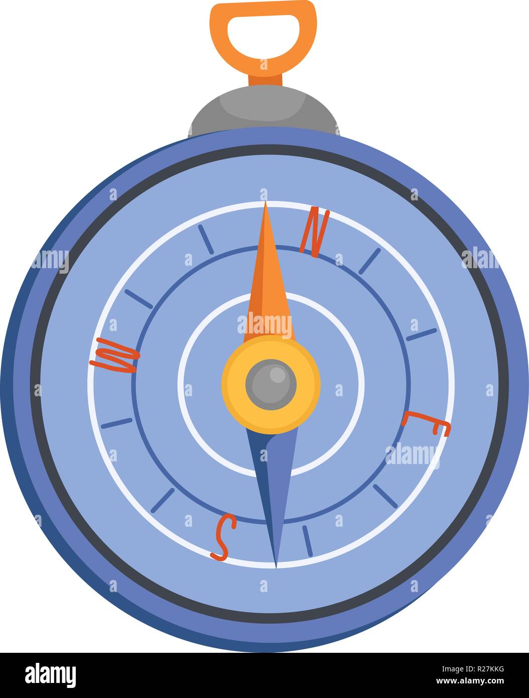 Compass icon. Flat illustration of compass vector icon for web Stock ...