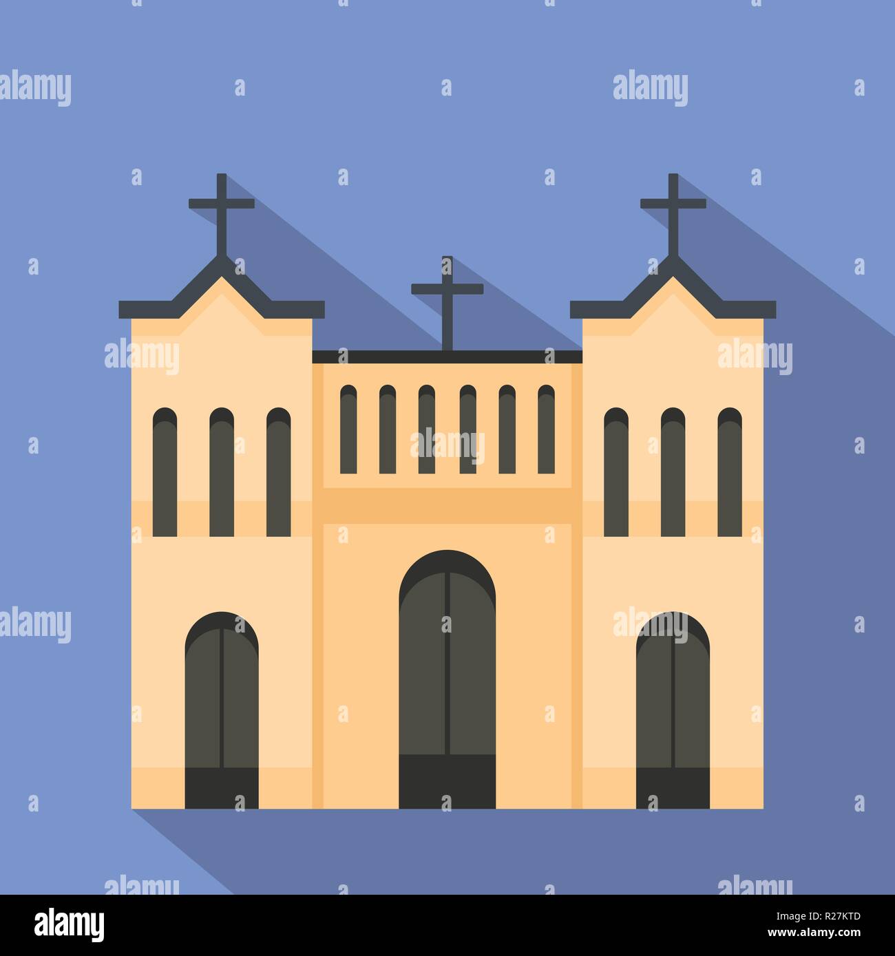 Old protestant church Stock Vector Images - Alamy
