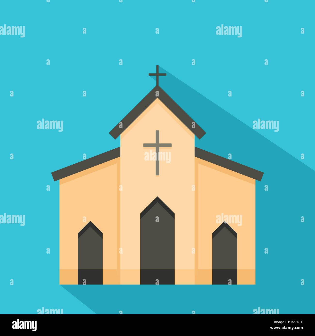 Priest house and chapel Stock Vector Images - Alamy