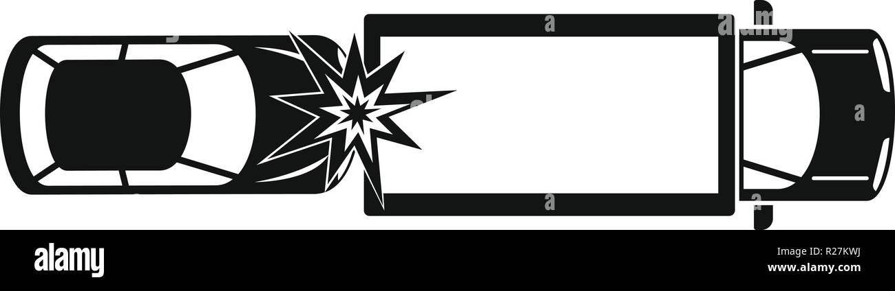 Car injury icon. Simple illustration of car injury vector icon for web ...