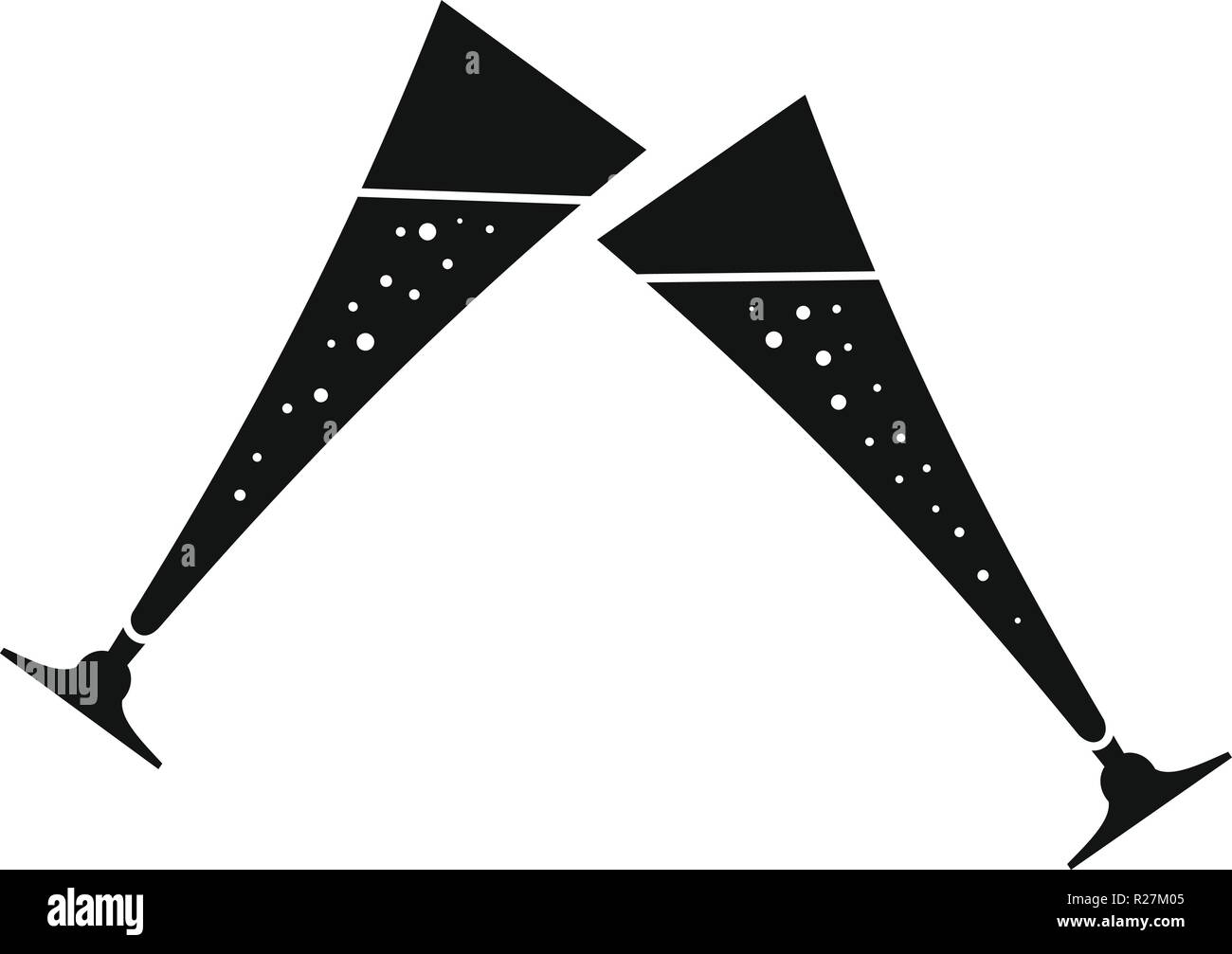 Touching glass Stock Vector Images - Alamy