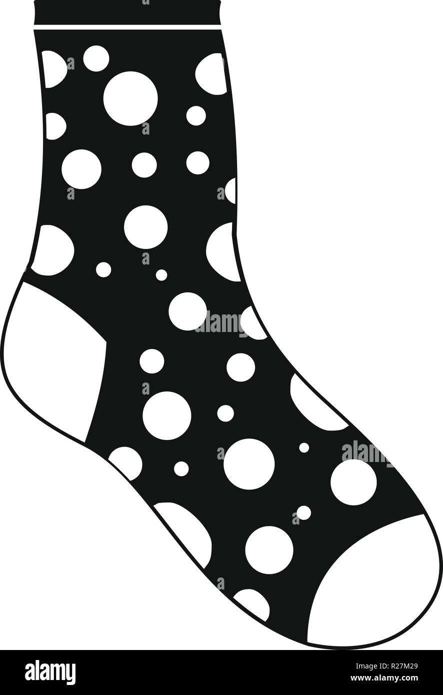 Lost sock icon. Simple illustration of lost sock vector icon for web ...