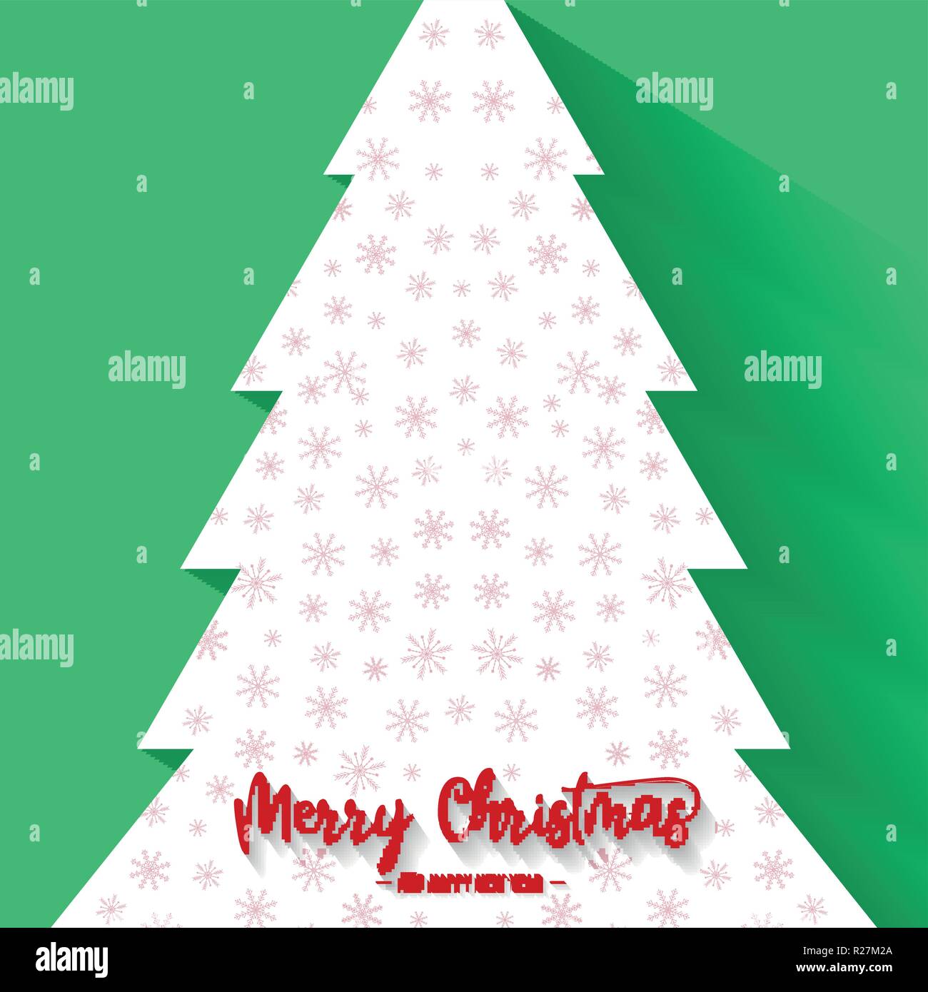 Christmas tree with green background, vector, illustration, eps file ...