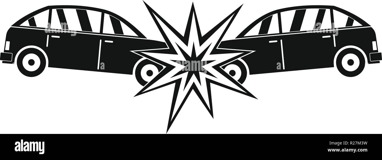 Head collision icon. Simple illustration of head collision vector icon ...