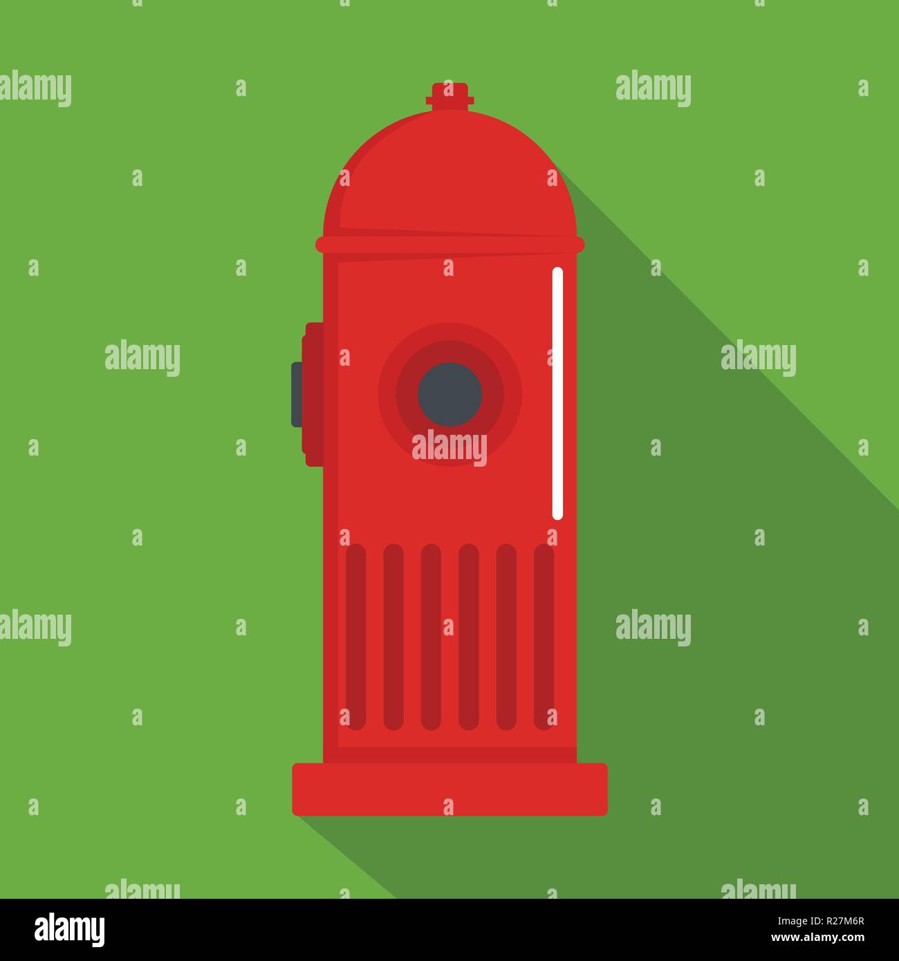 Fire column icon. Flat illustration of fire column vector icon for web ...