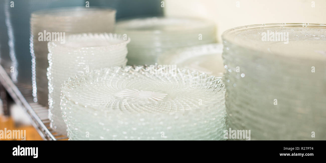 image of different fragile plates for eating in the dishes shop Stock ...