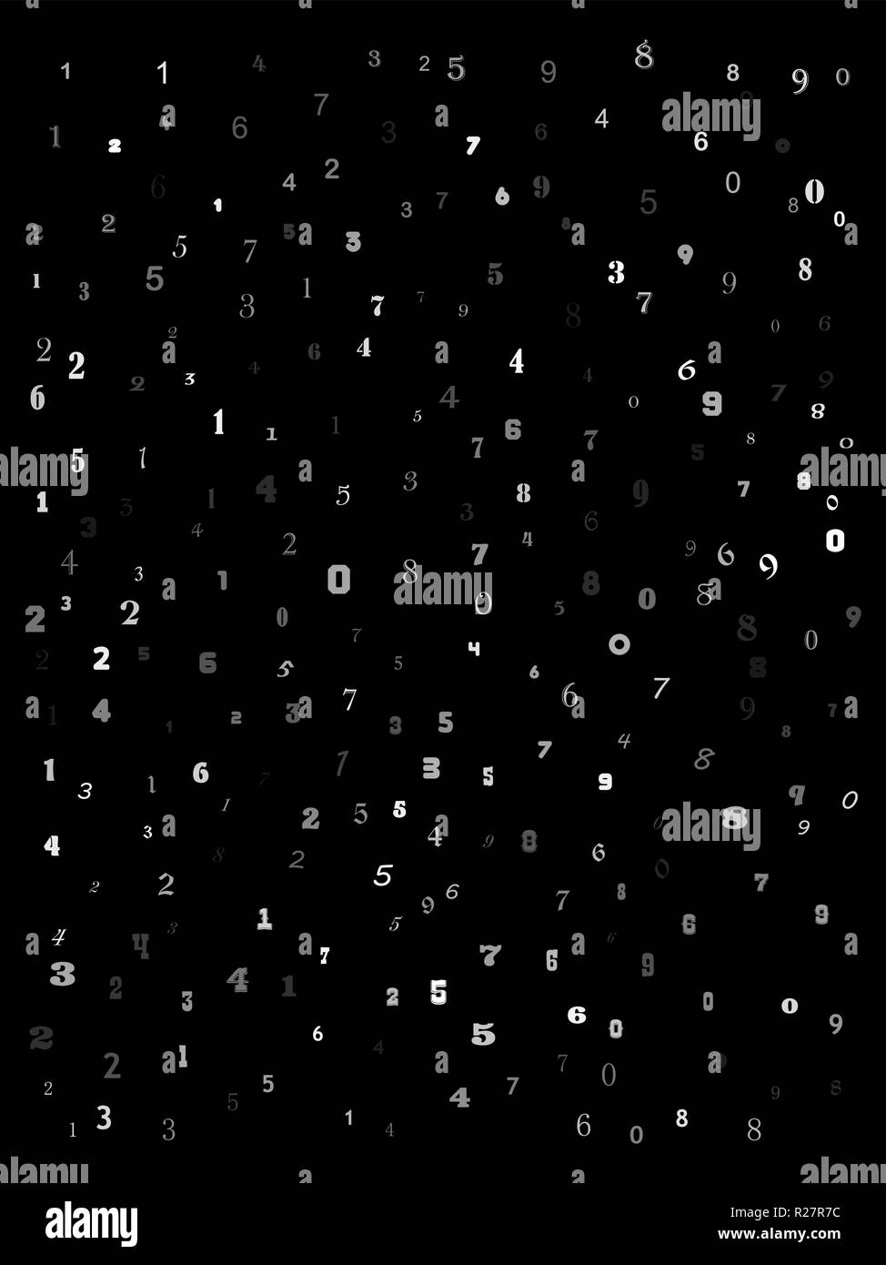 falling numbers education background texture abstract pattern design ...