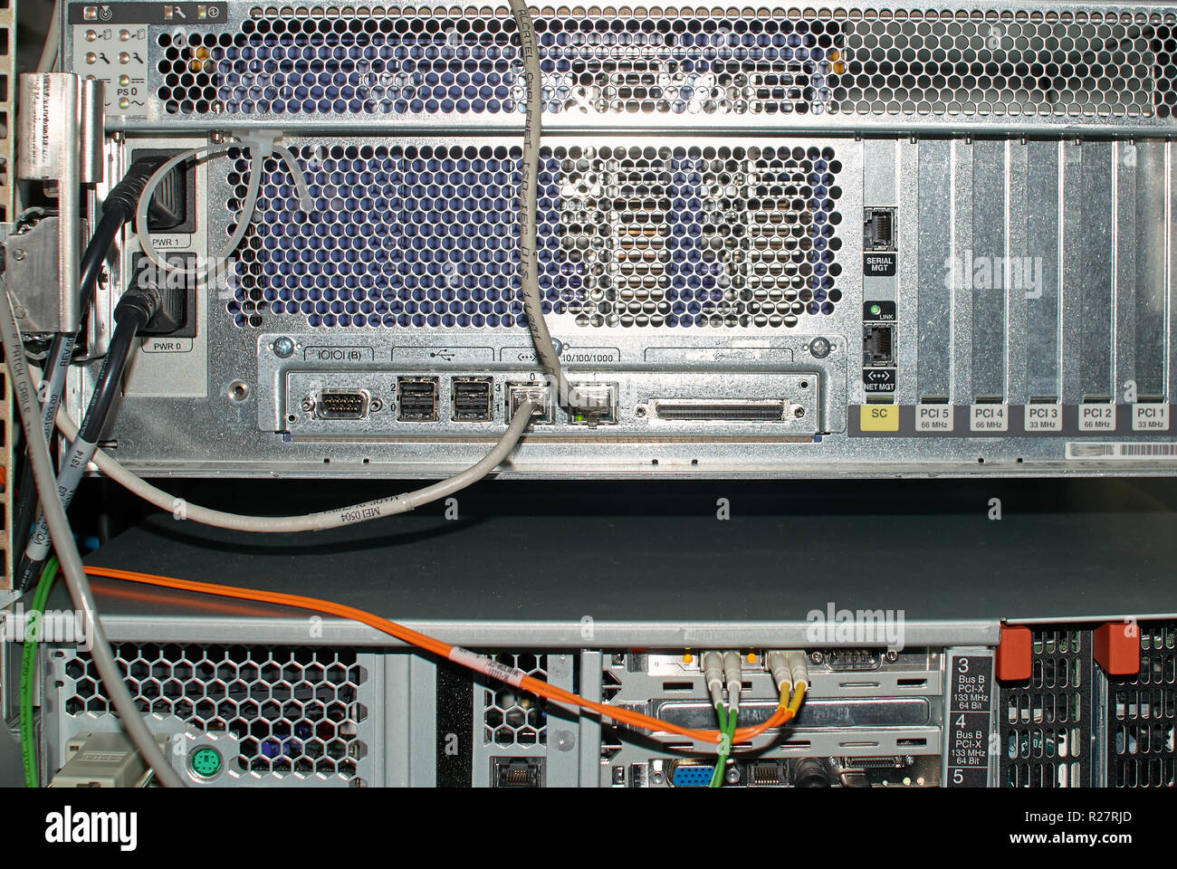Close-up Of Rack Mounted Server In A Server Room Stock Photo - Alamy