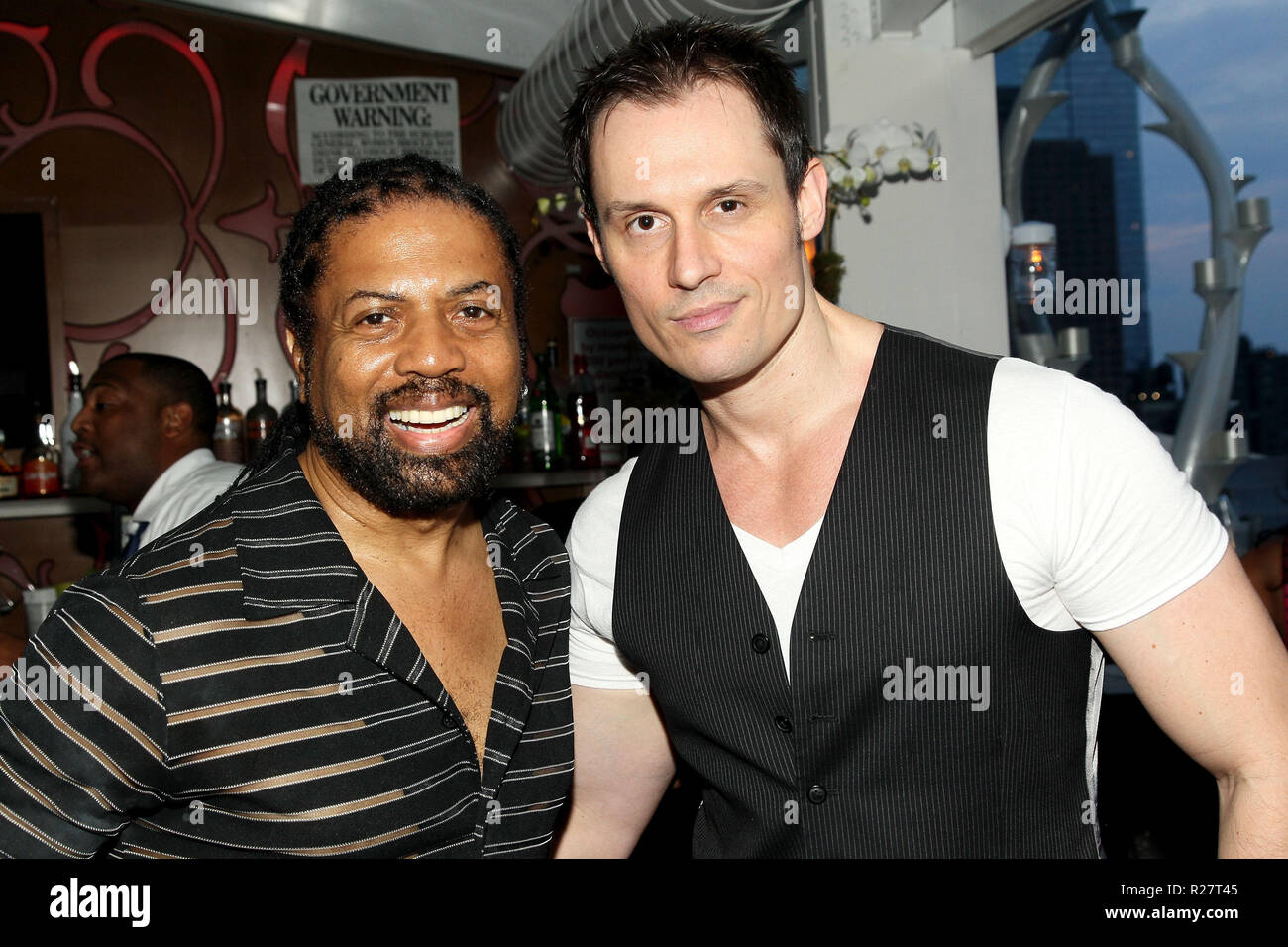 NEW YORK, NY - JULY 10: Actor Keith Collins and recording artist Ray ...