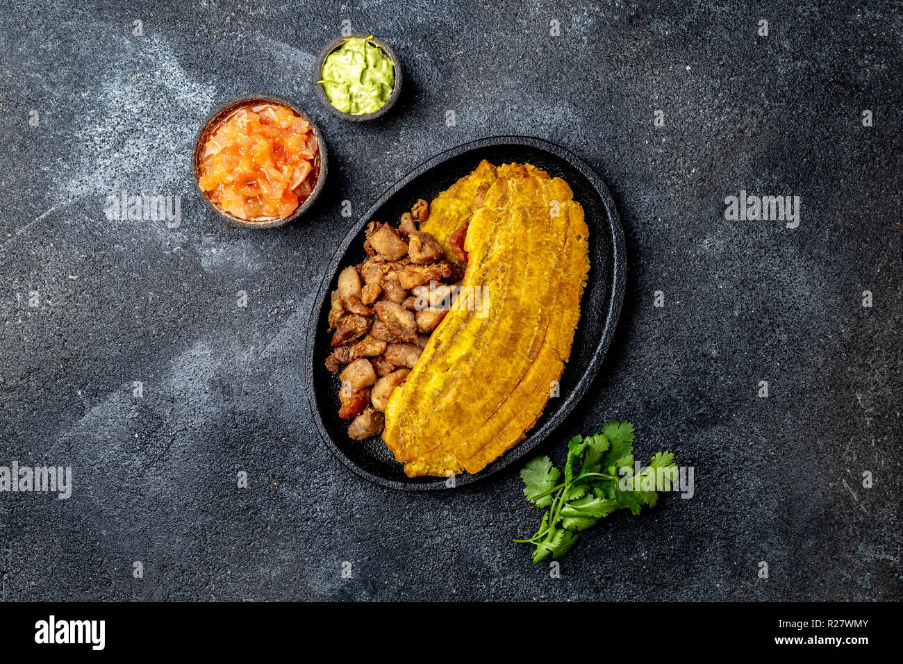 COLOMBIAN CARIBBEAN CENTRAL AMERICAN FOOD. Patacon or toston, fried and ...