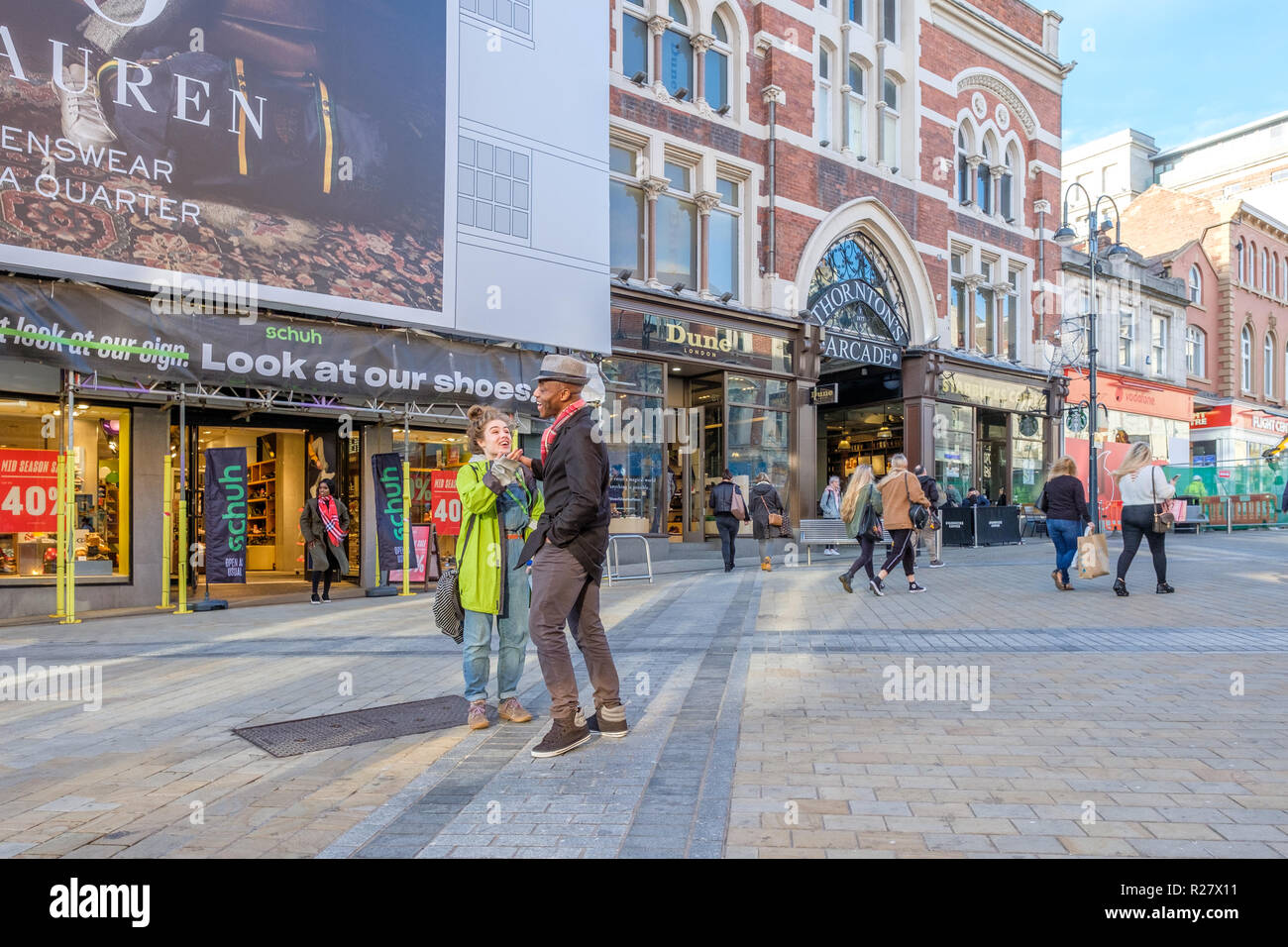 Leeds Victorian and Edwardian Shopping Arcades in the city center of ...