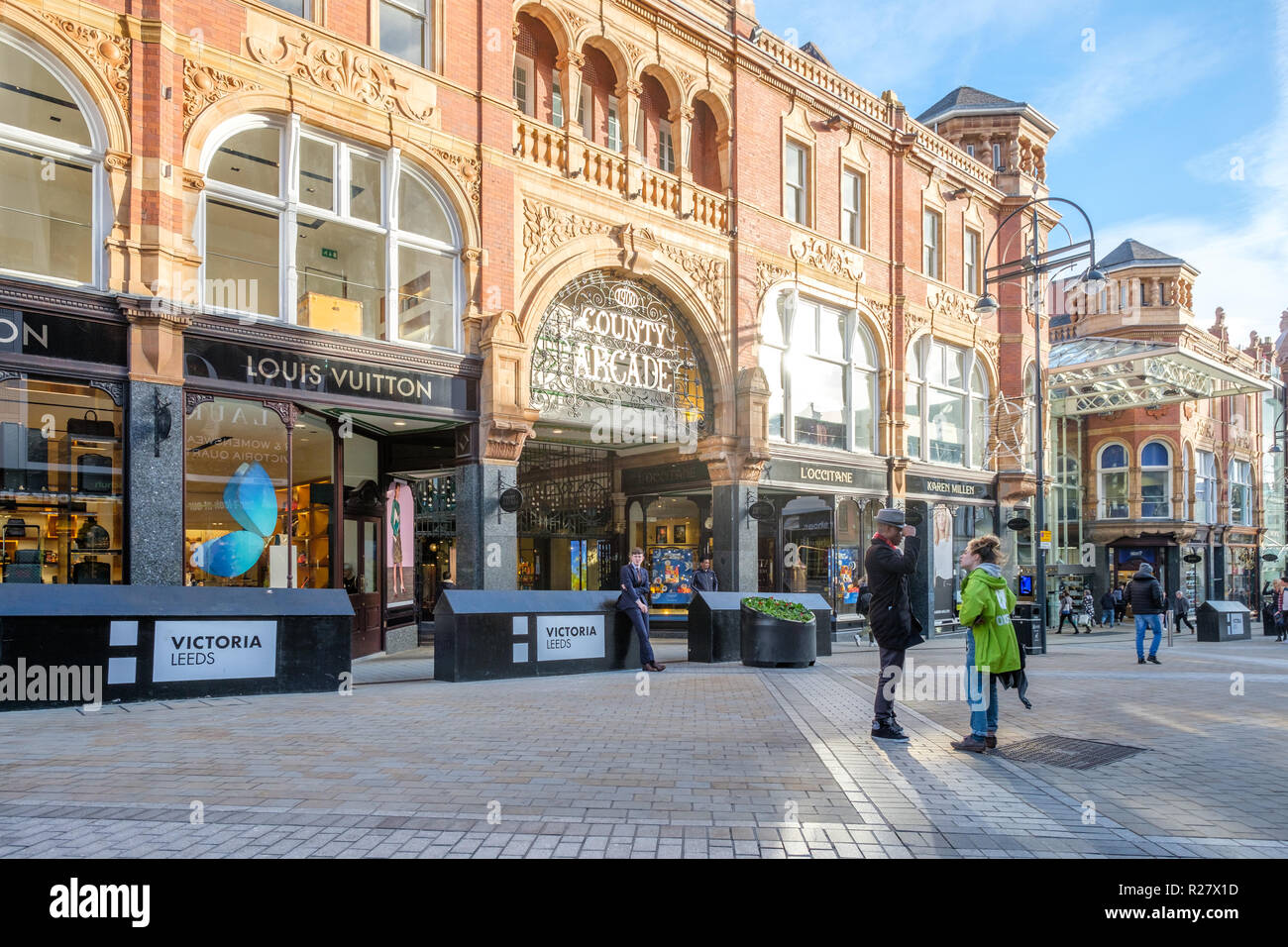 Leeds Victorian and Edwardian Shopping Arcades in the city center of ...