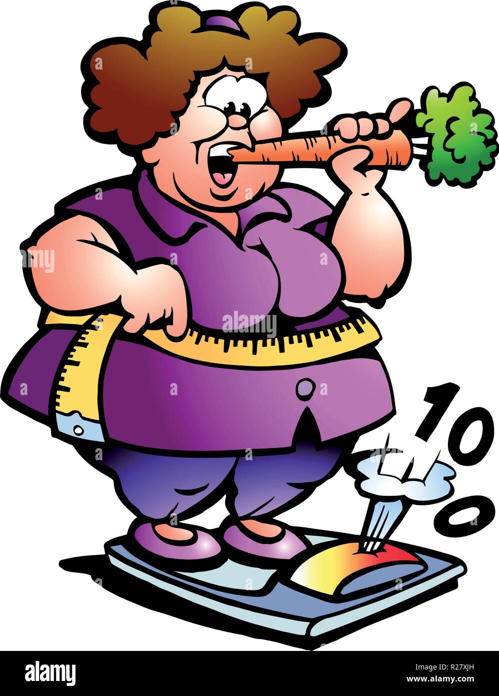 One fat lady Stock Vector Images - Alamy
