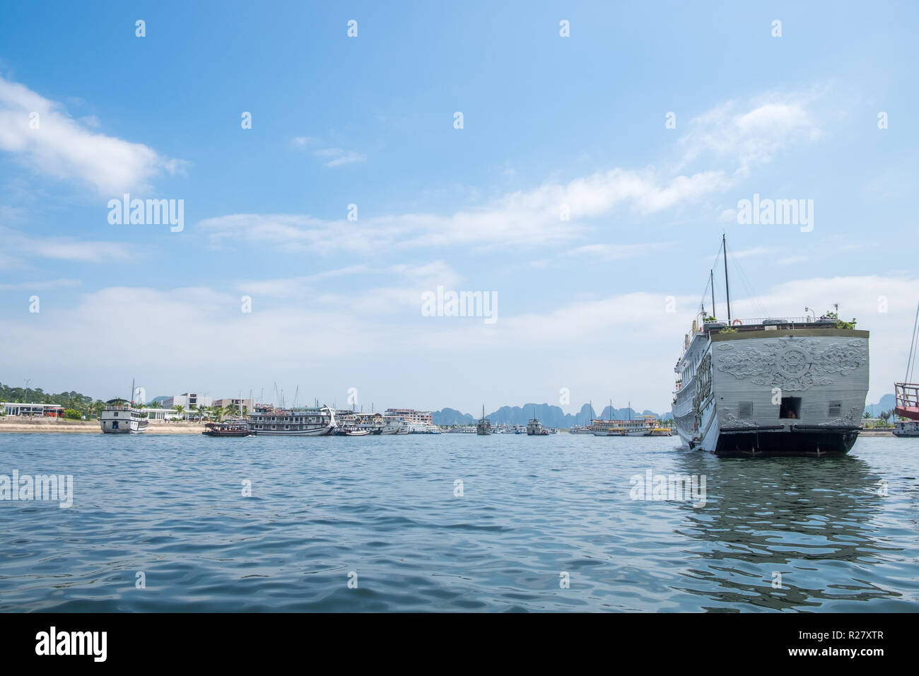 Panoramic view of Ha Long Bay. Located in the north of Vietnam, Ha Long ...