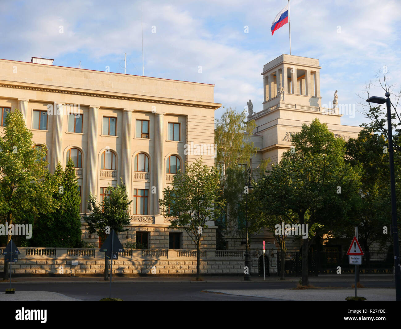 The Russian Embassy near the Brandenburg Gate in Berlin germany Stock ...