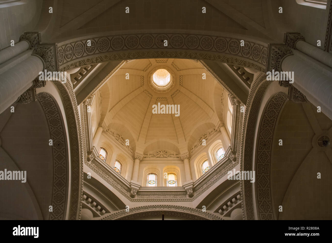 Dome inside the Ta Pinu Sanctuary in Gharb, Malta Stock Photo - Alamy