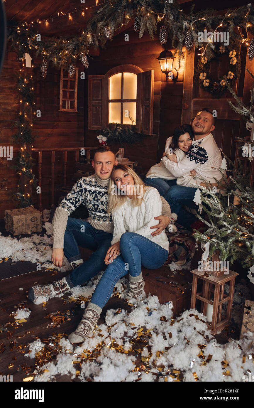 Cold family inside house hi-res stock photography and images - Alamy