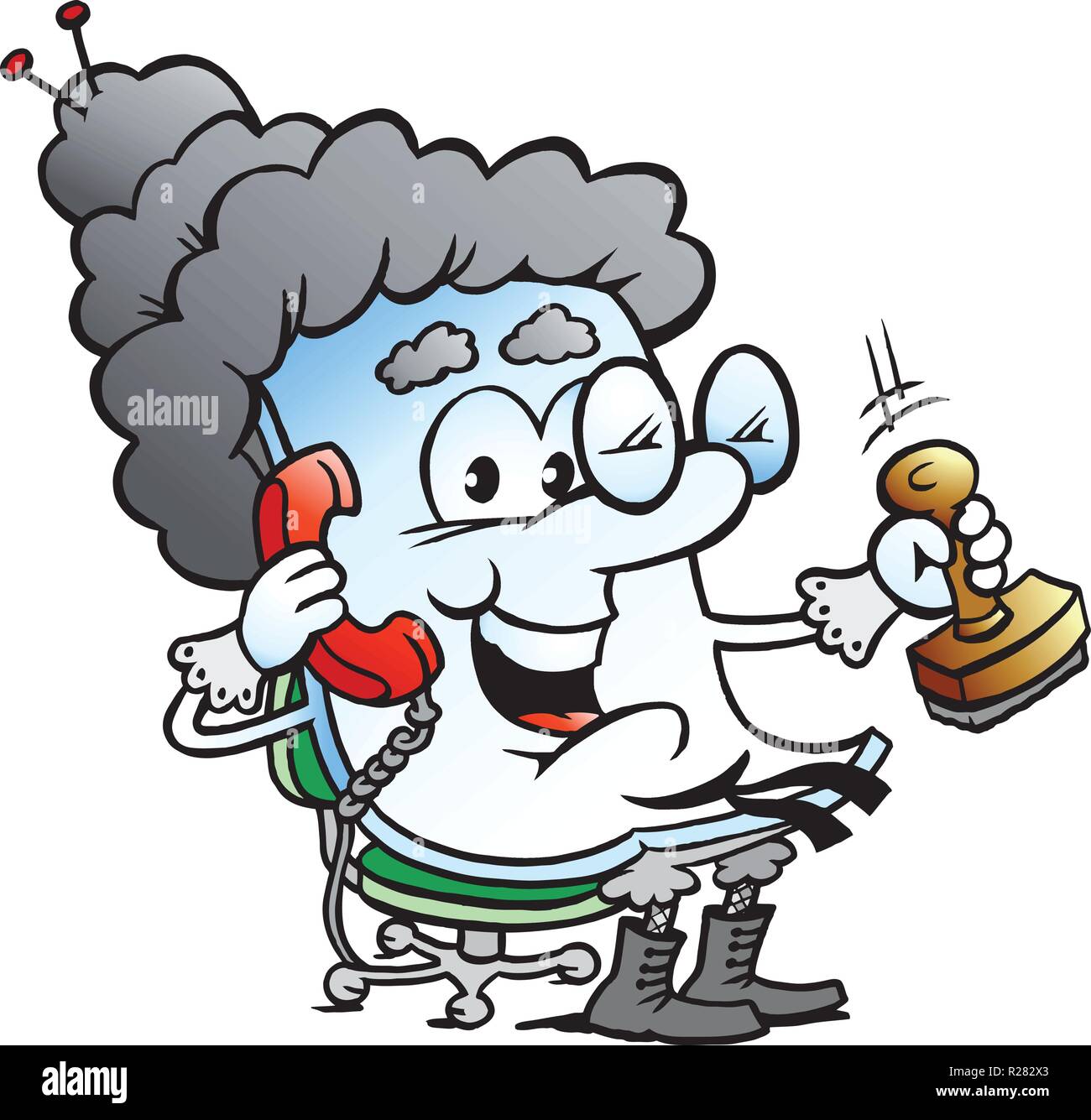 Senior Smart Phone Cartoon High Resolution Stock Photography and Images ...