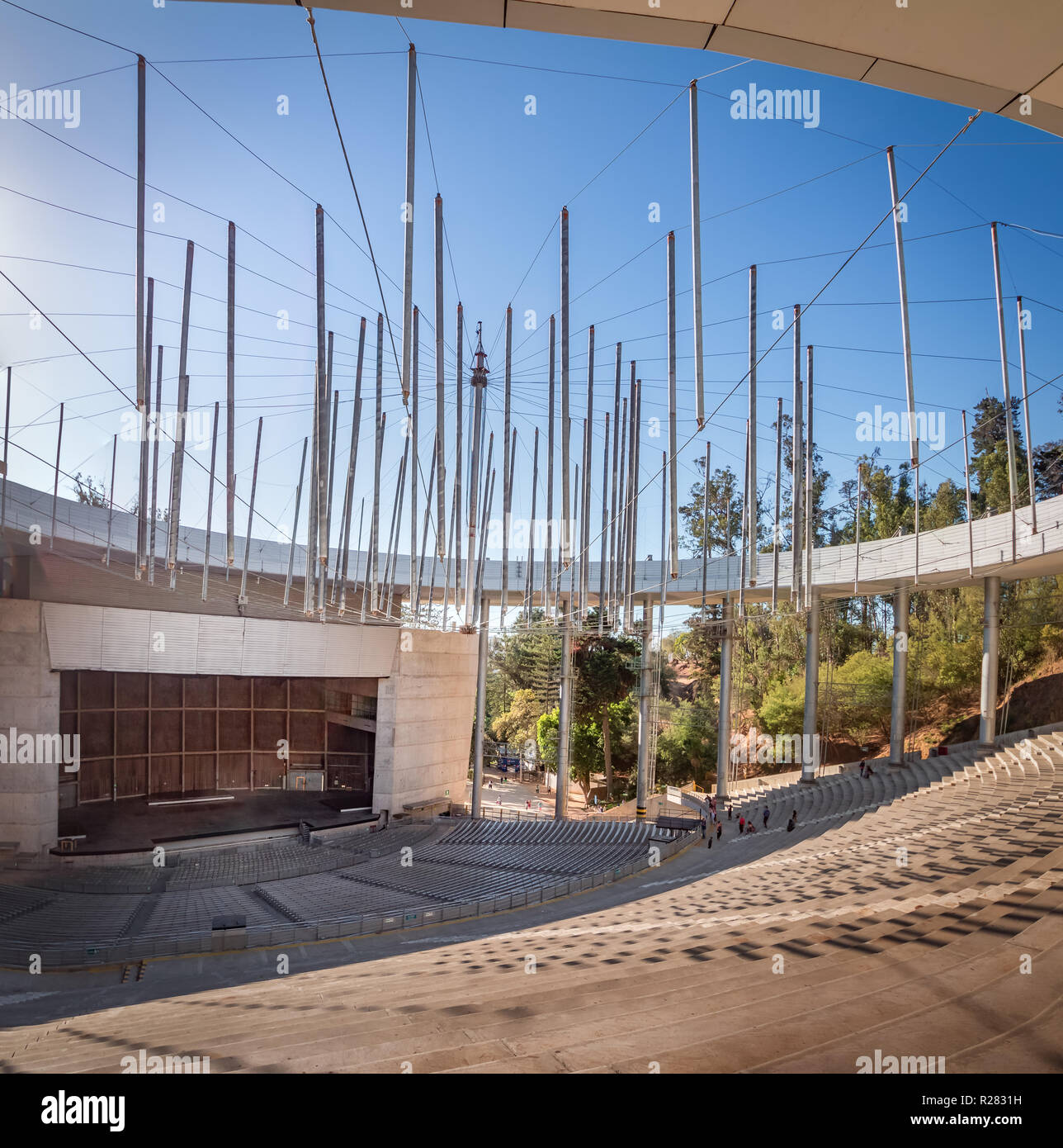 Quinta Vergara Amphitheater interior at Quinta Vergara Park - Vina del ...