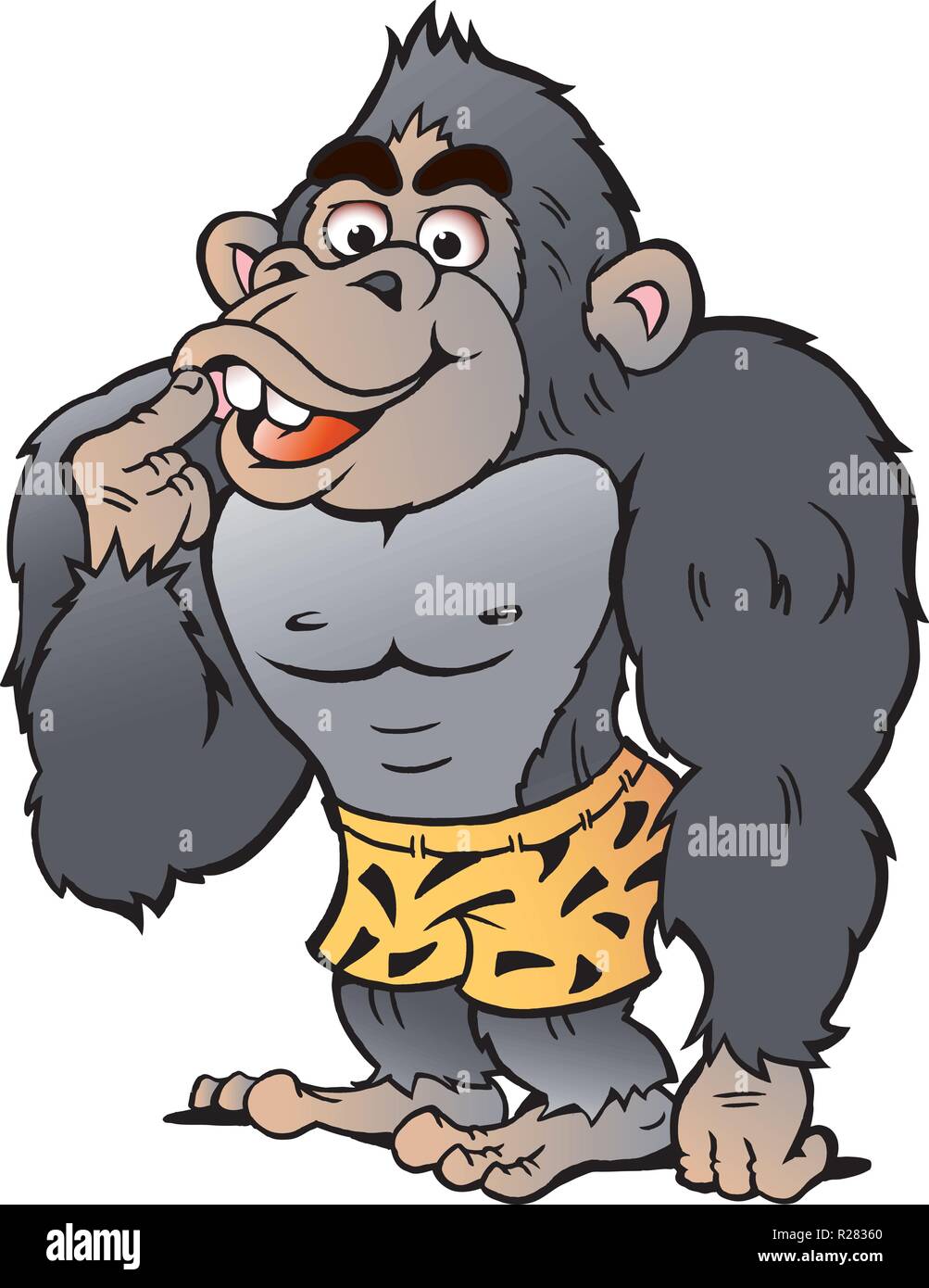 Strong Monkey Cartoon