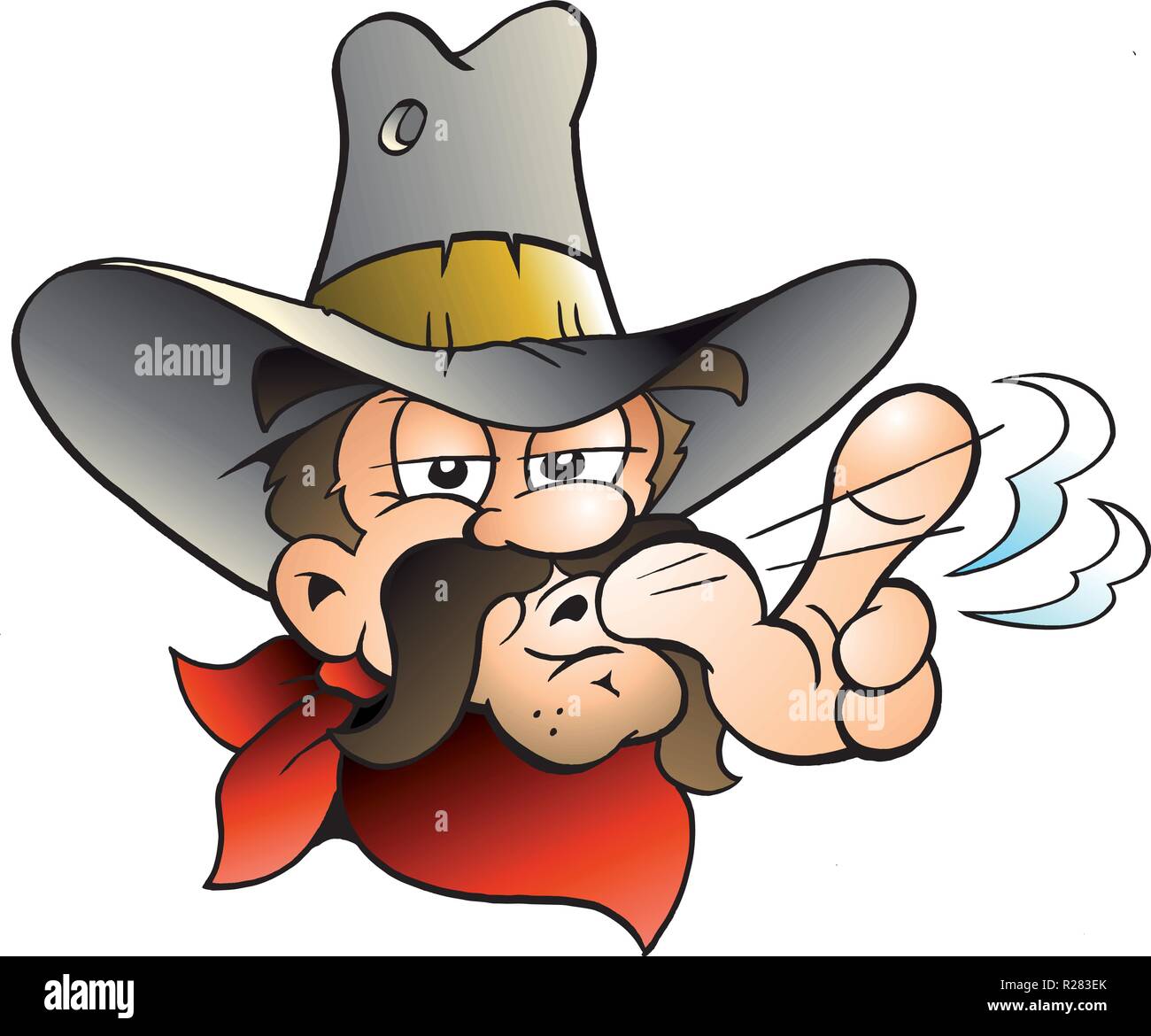 Sheriff badge brown cowboy Stock Vector Images - Alamy