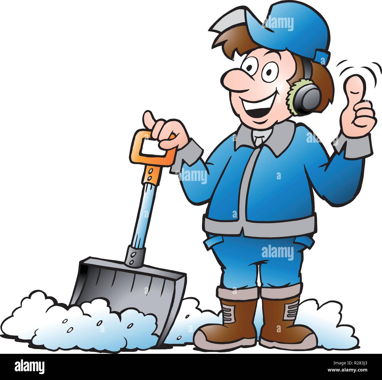 A snow blower Stock Vector Images - Alamy