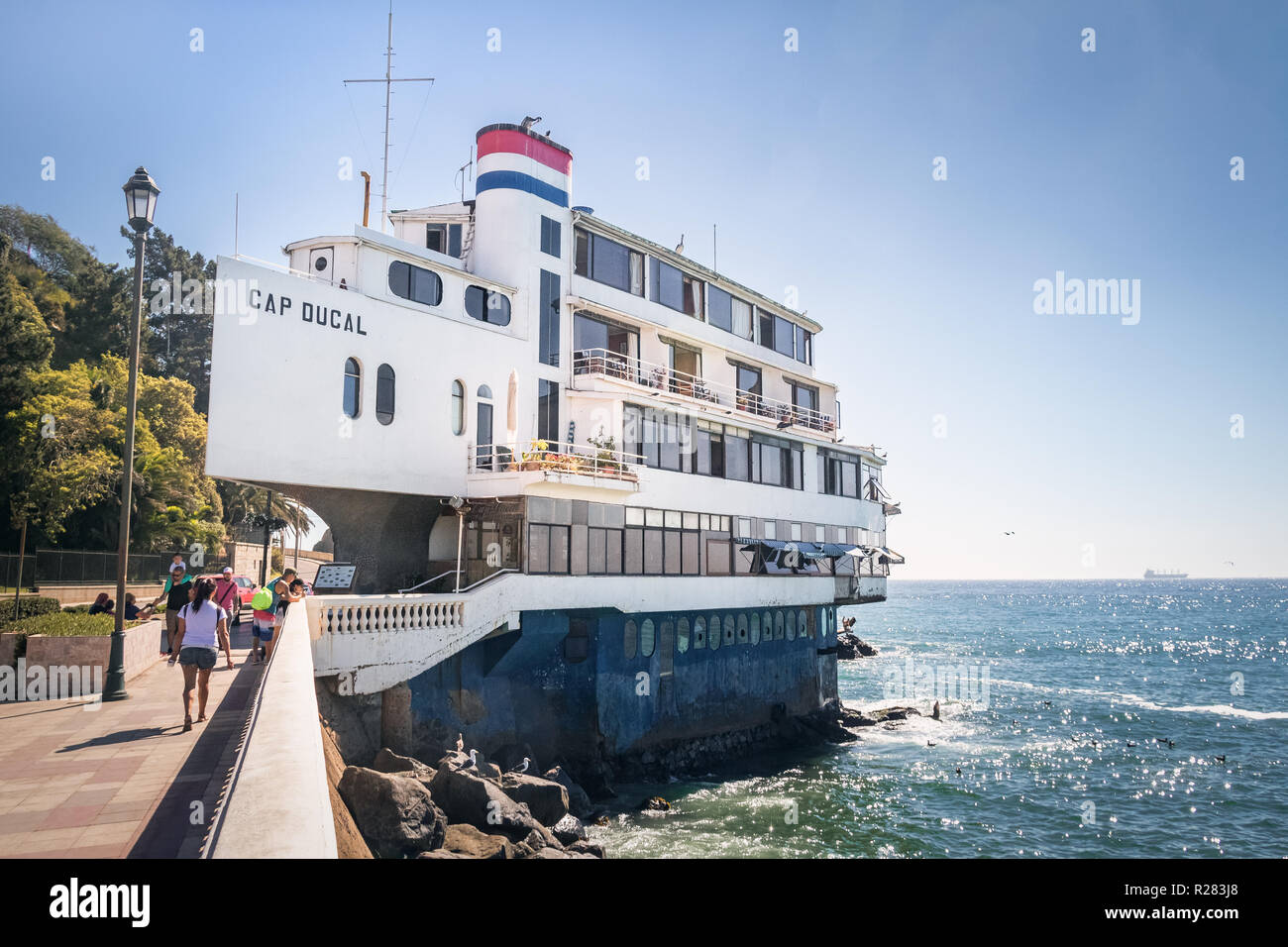 Cap Ducal Restaurant and Hotel - Vina del Mar, Chile Stock Photo - Alamy