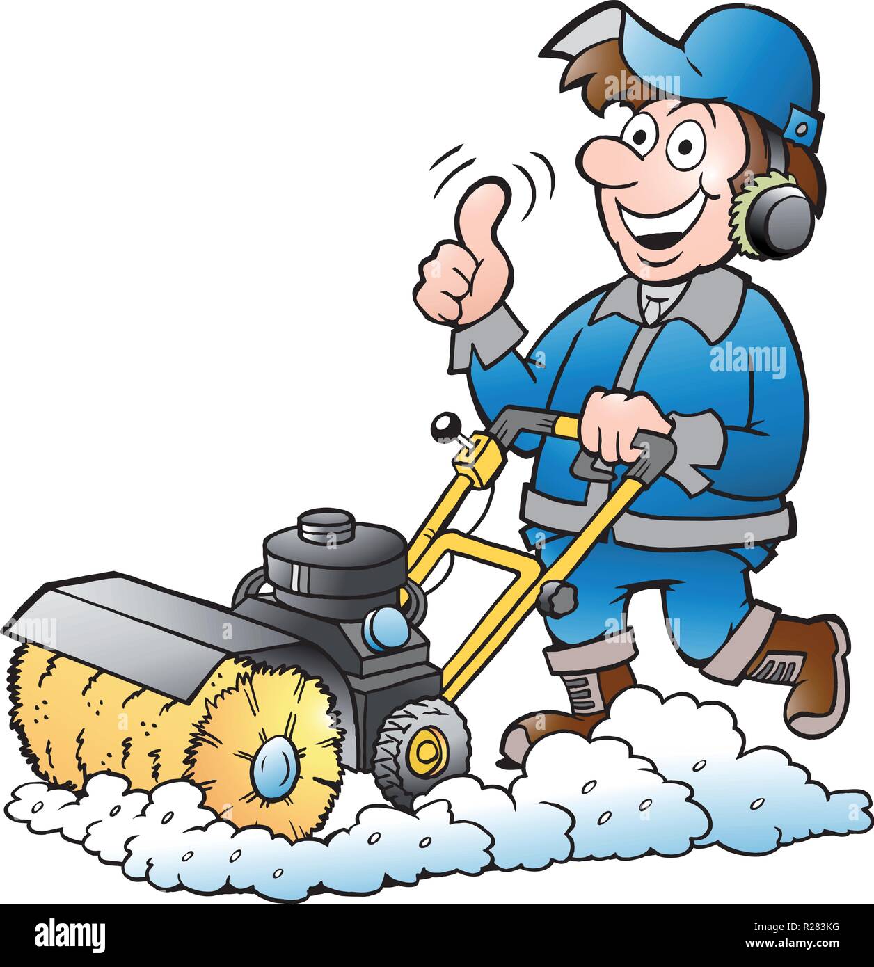 Street sweeping Stock Vector Images - Alamy