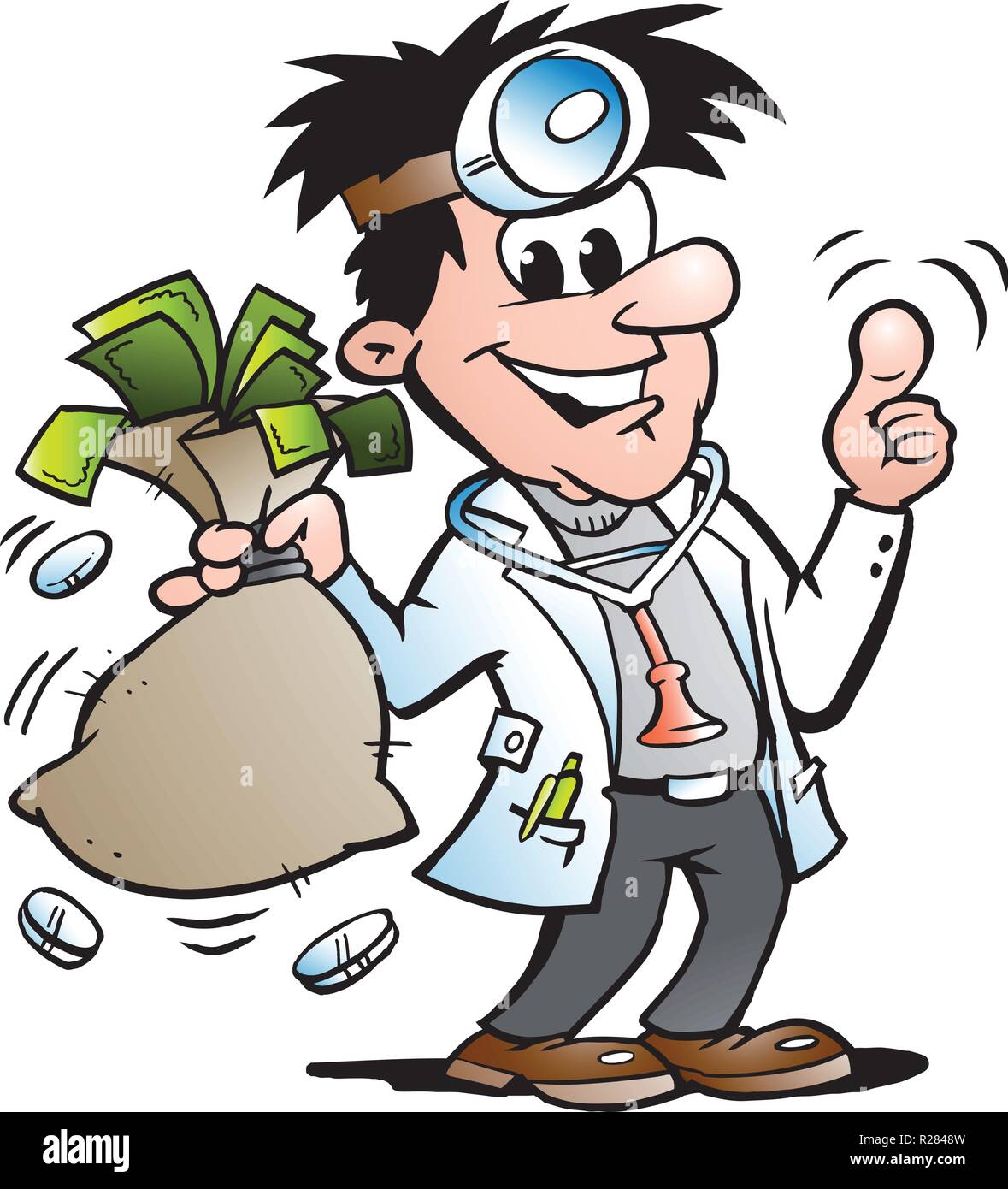 Happy Surgeon Cartoon