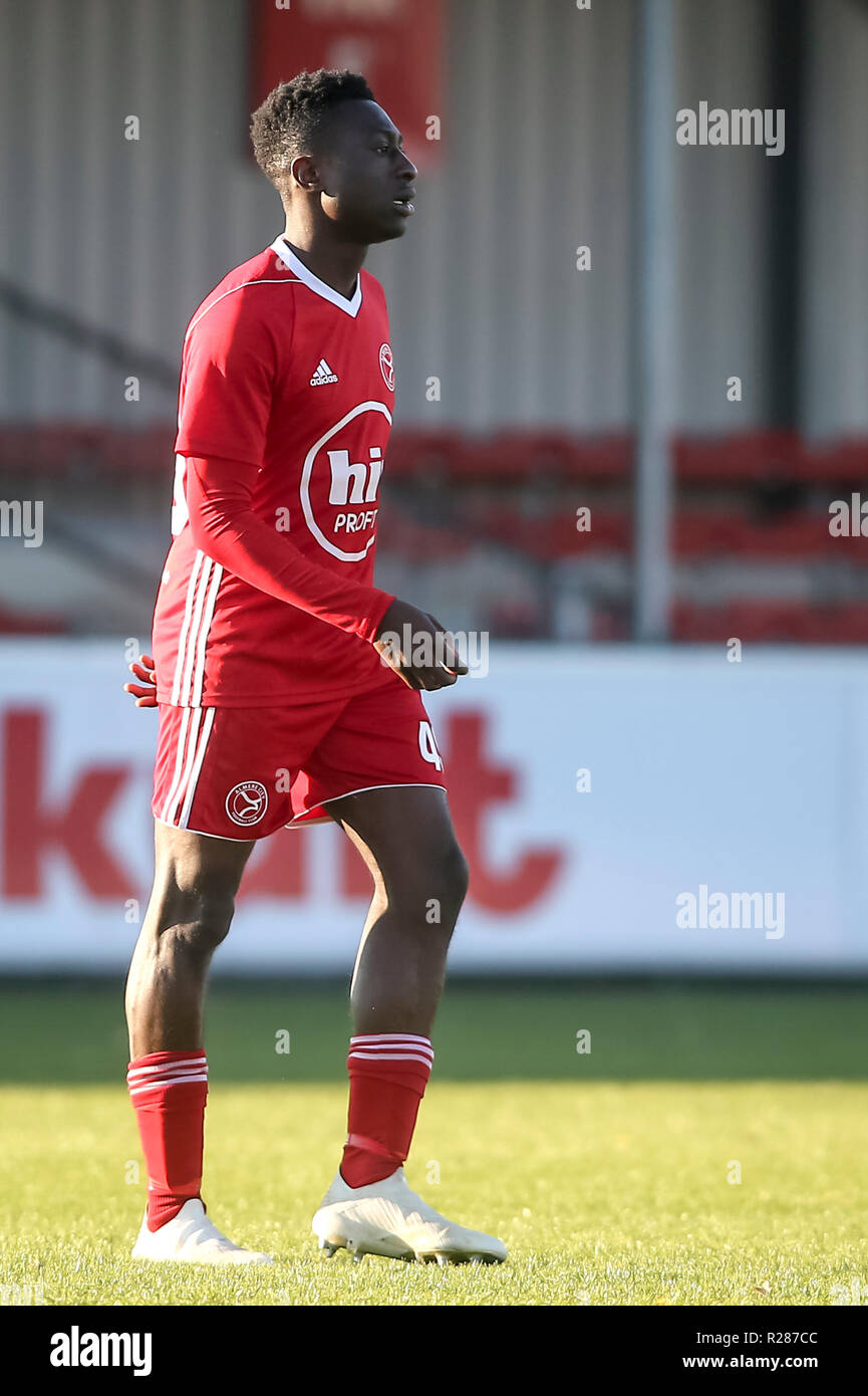 Almere, Netherlands. 17th November 2018. Yanmar Stadion ,Tweede divisie ...