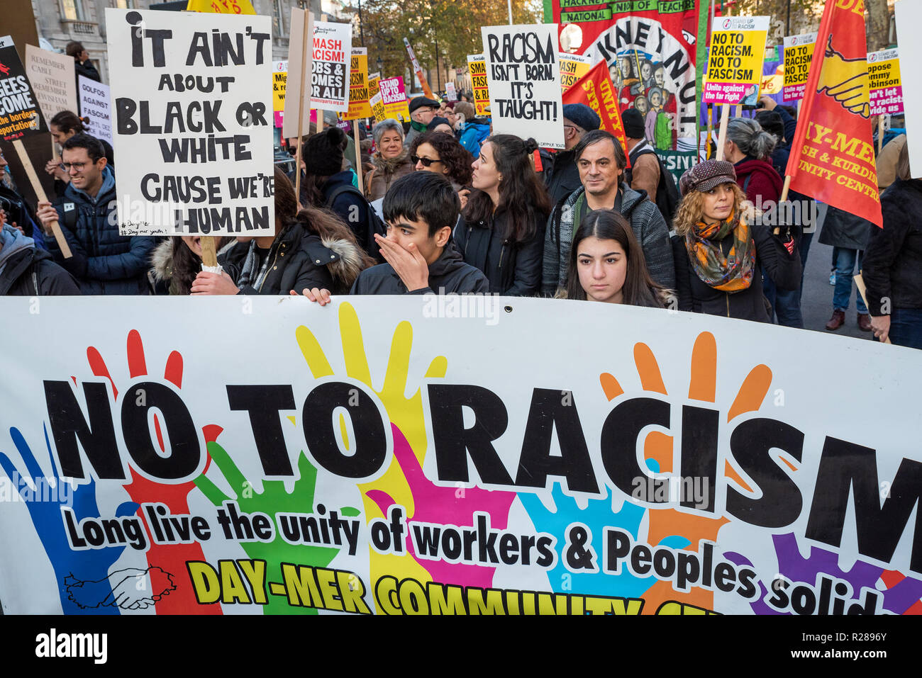 Unity against fascism and racism hi-res stock photography and images ...