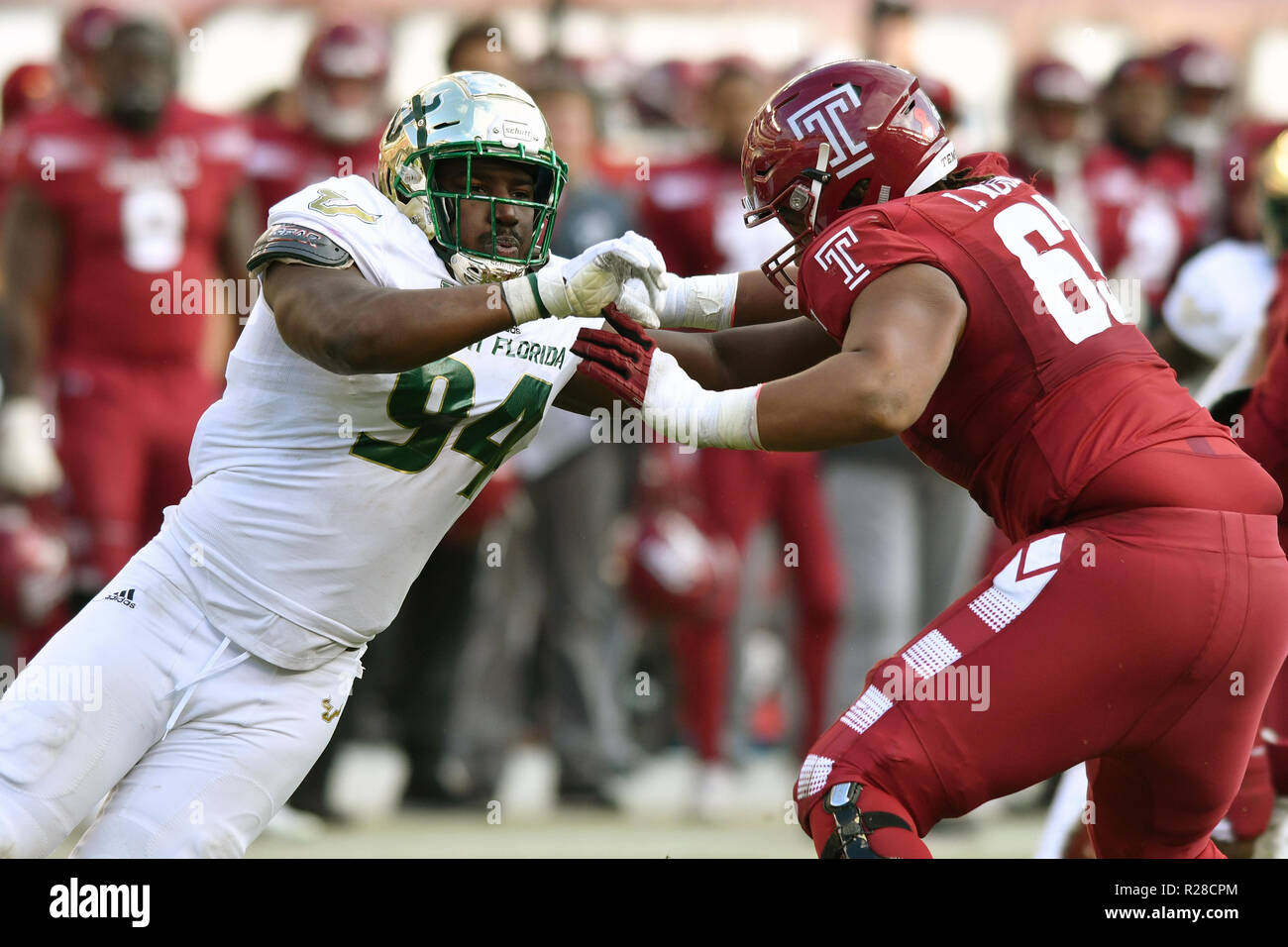 Philadelphia, Pennsylvania, USA. 17th Nov, 2018. South Florida Bulls ...