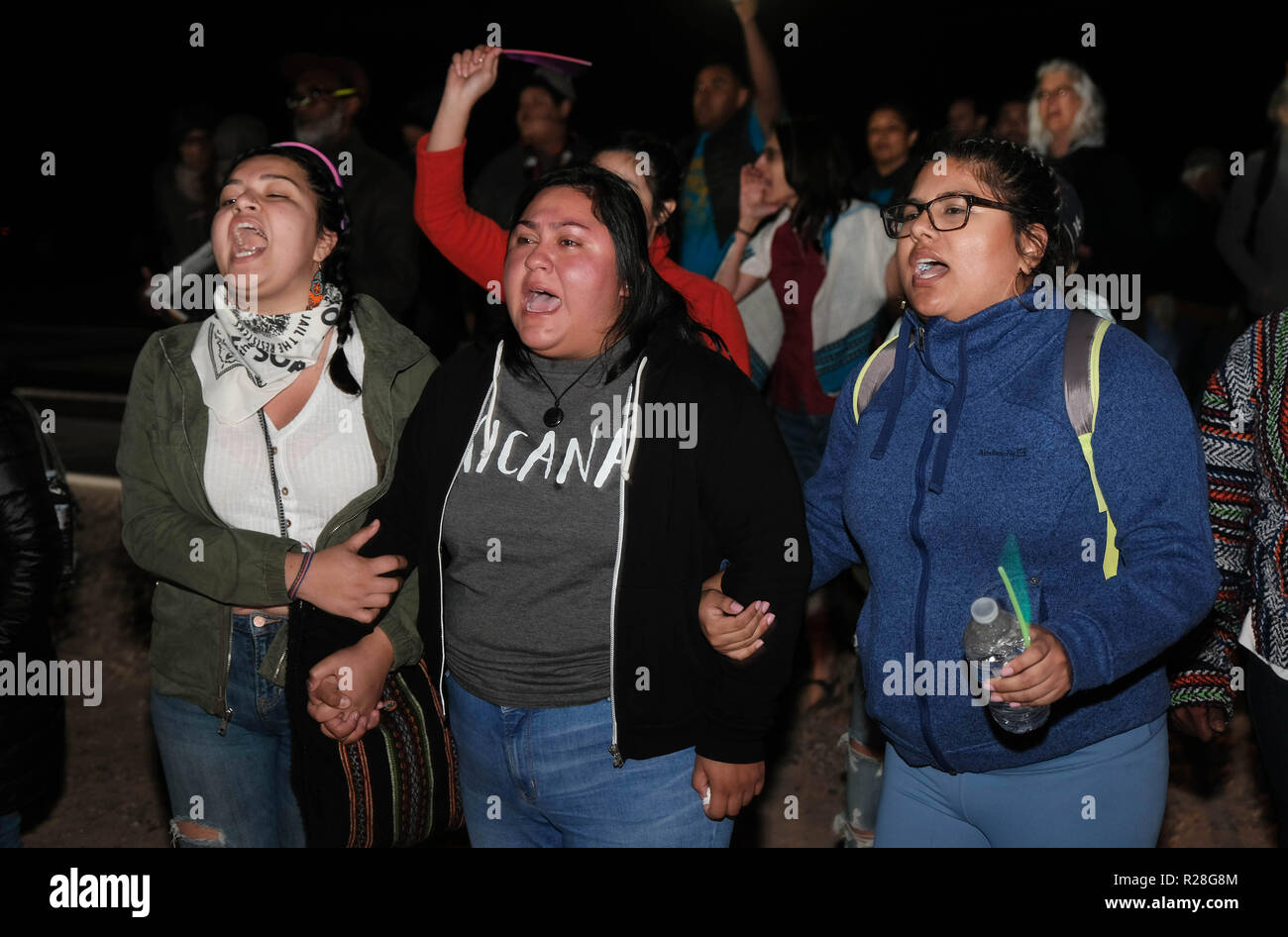 Eloy, Arizona, USA. 16th Nov, 2018. Candlelight vigil at the Eloy ...