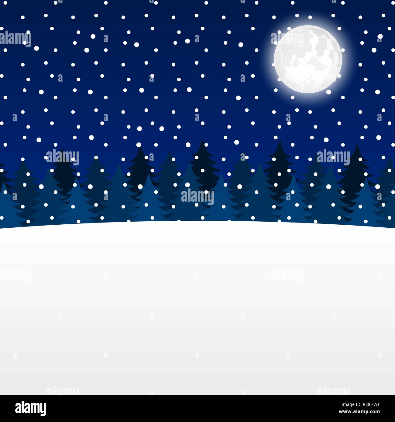 Christmas winter forest Stock Vector Image & Art - Alamy