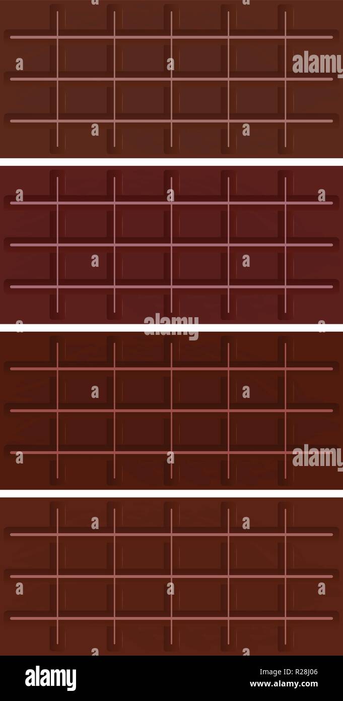 Vector Illustration of a Photo Realistic Chocholate block Stock Vector ...