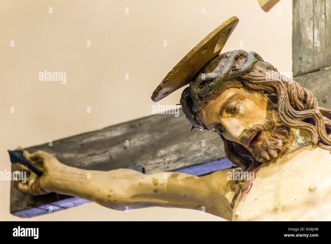 closeup of statue of the Crucifixion of Jesus Christ Stock Photo - Alamy