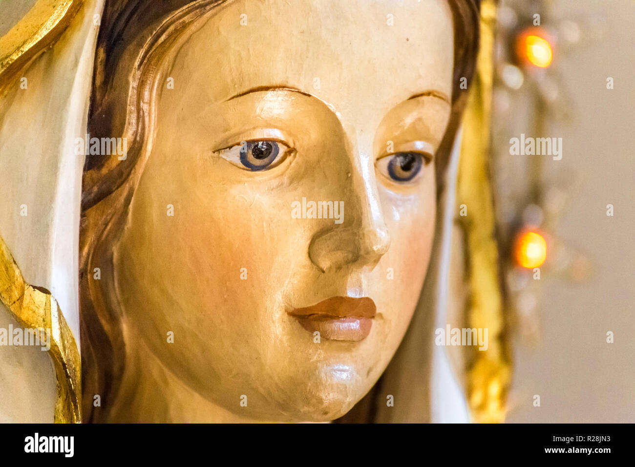 Closeup of statue of the Blessed Virgin Mary Stock Photo - Alamy